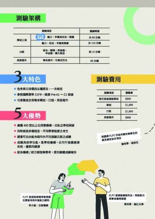 友善列印 - 【公告】2024年「外語能力測驗」（FLPT）與「外語能力測驗-歐日語基礎級」（FLPT-Basic）報名資訊